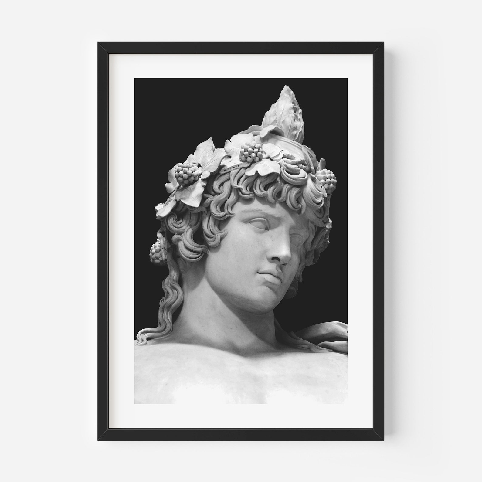 Antinous as Dionysus Print, Greek Roman History Poster, Bacchus Wine ...