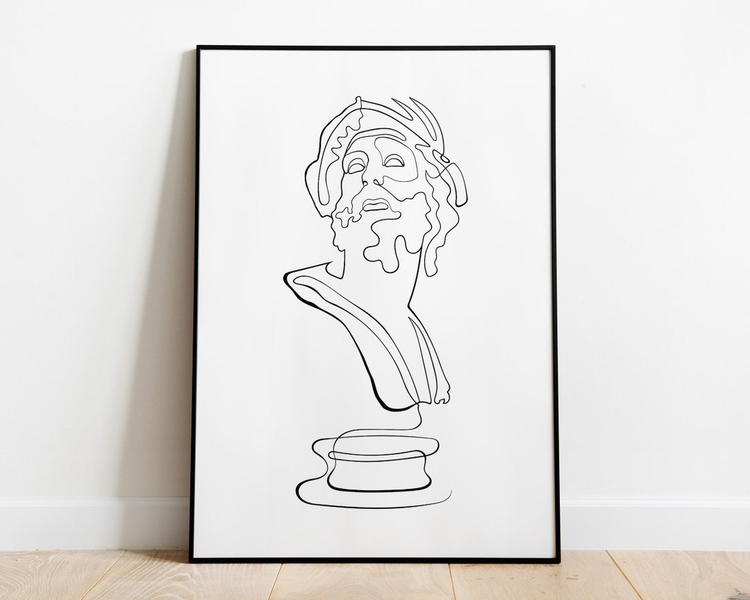 Menelaus Minimalist Print, Greek Mythology Giclée Poster, Spartan King ...