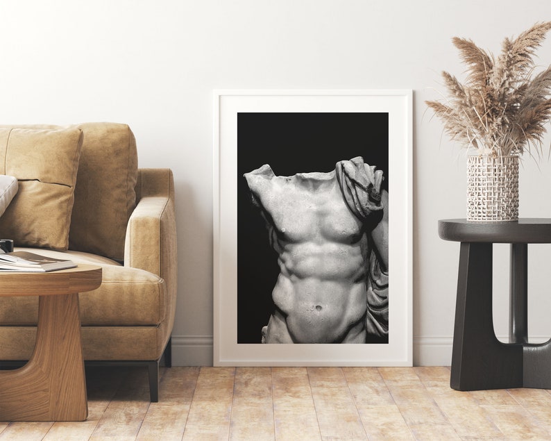 Headless Hero Print Greek Roman Statue Poster Ancient - Etsy