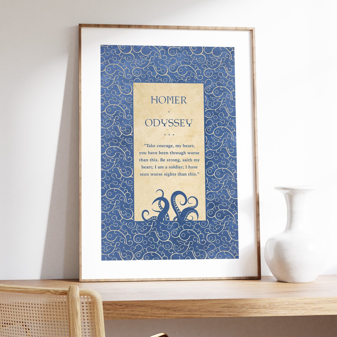 Homer's Odyssey Quote Print Greek Epic Giclée Poster - Etsy UK