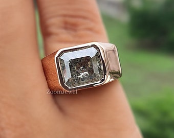 Mens salt and pepper diamond ring store