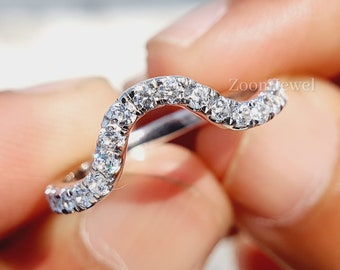 U Shaped Wedding Ring - Etsy