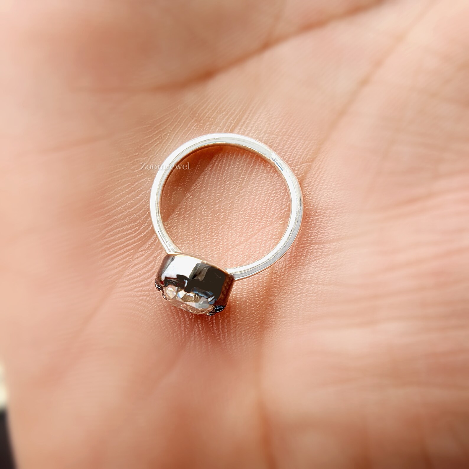Georgia Victorian Style Engagement Ring Antique Old Mine Cushion Cut ...