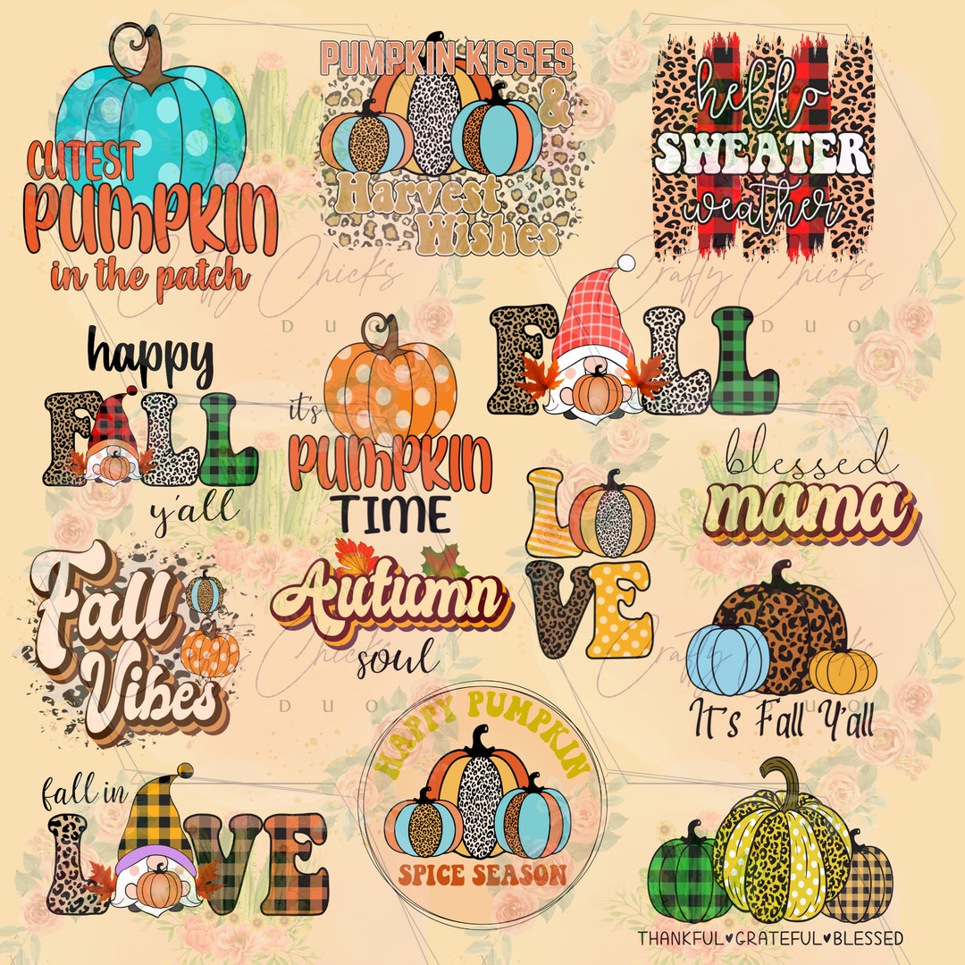 Retro Fall Svg Png Bundle Autumn Svg Hello Fall Vibes Pumpkin Cozy ...