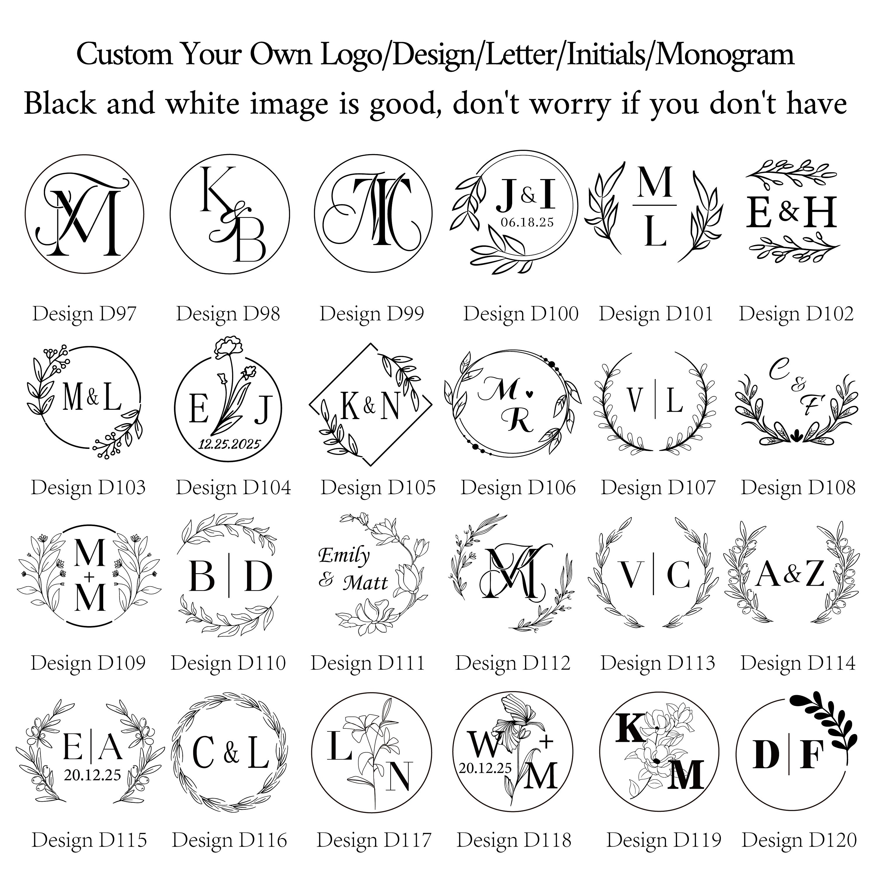 Custom Wax Seal Stamp Kit, Personalized Letter Wax Seal Stamp, Initials ...