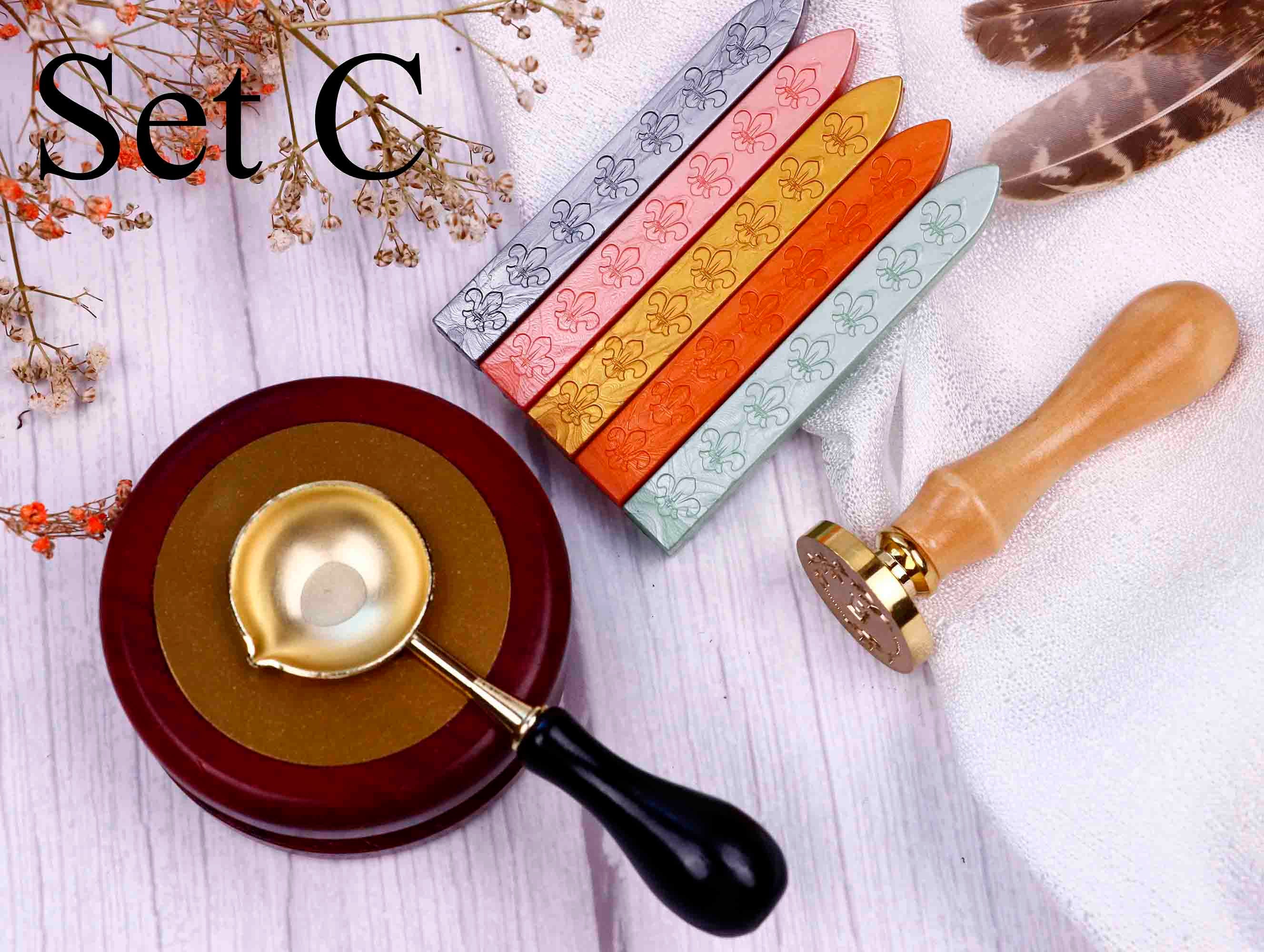 Custom Couples Initials Logo Wax Seal Stamp Interlocking 2 - Etsy