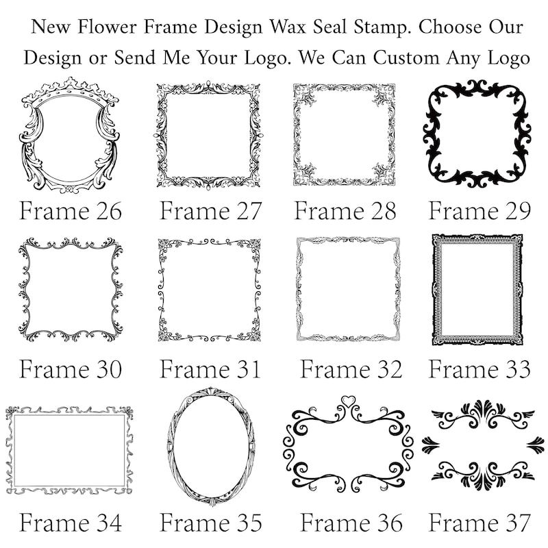 Mini Picture Frame Stamp - Etsy