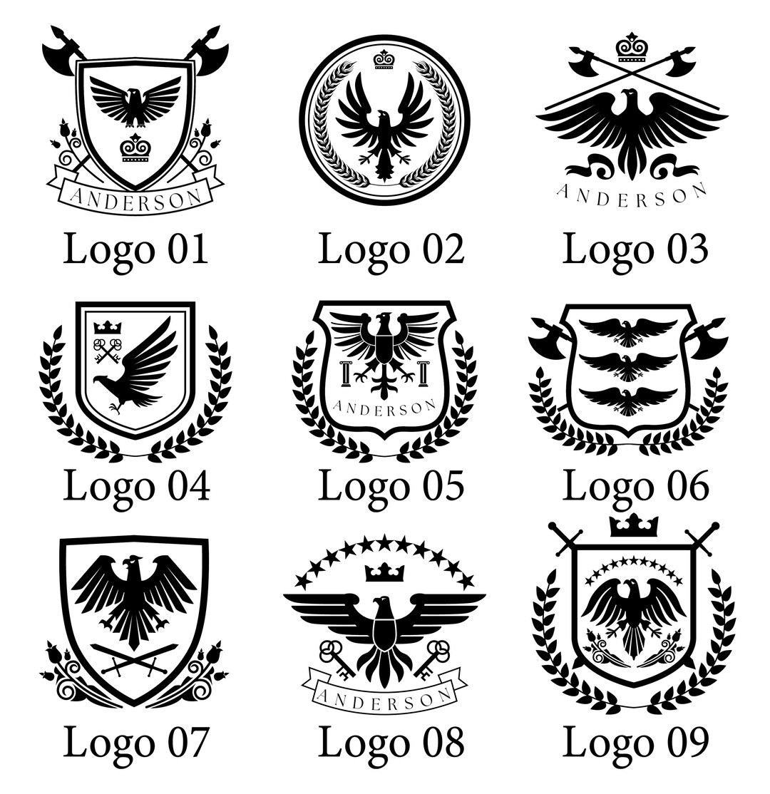 Eagle Emblem Wax Seal Stamp, Eagle Wings With Shield Seal Stamp, Crest ...