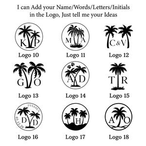 Coconut Tree Logo Wax Seal Stamp, Beach Tree Design Wax Stamp, Palm ...