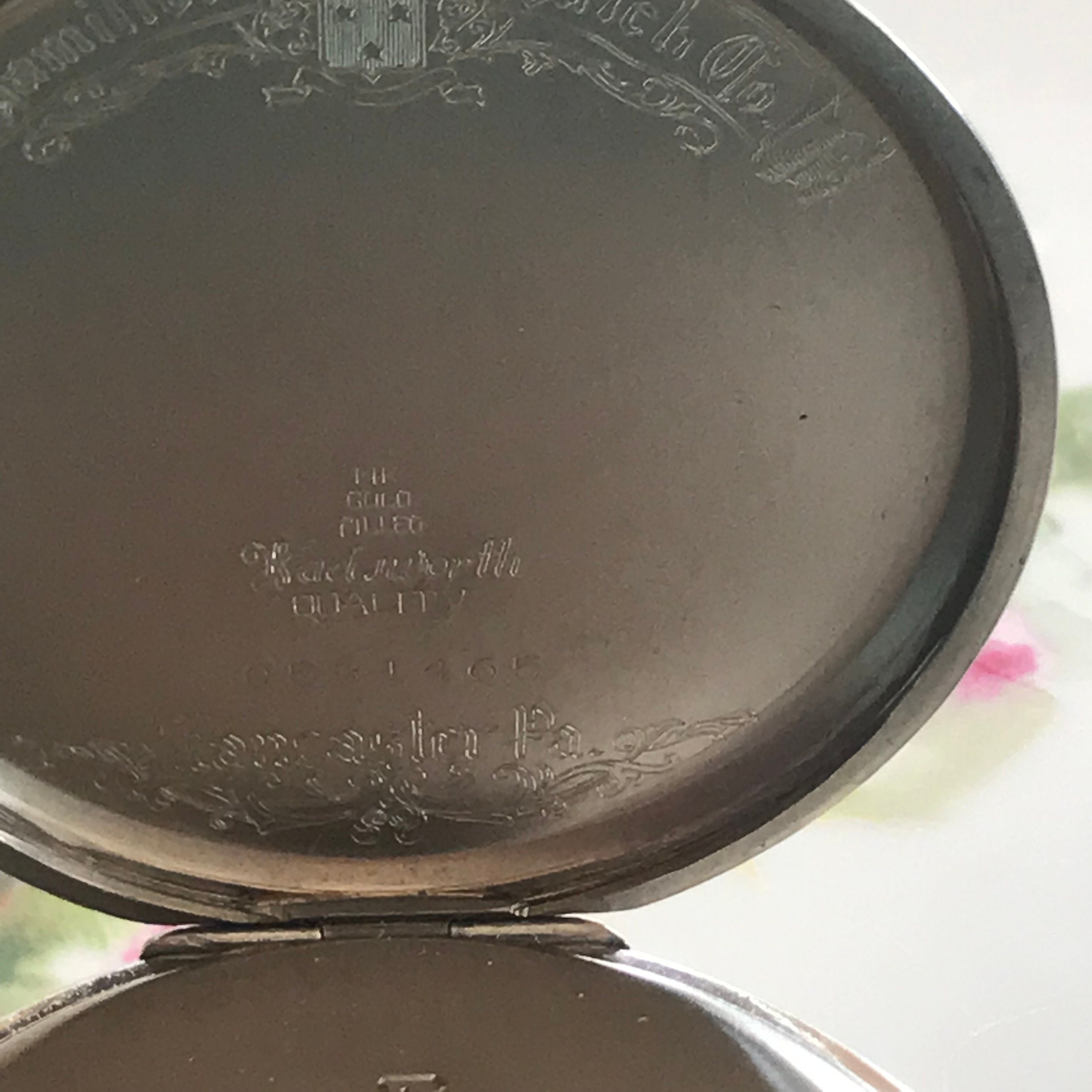 Wadsworth Hamilton Pocket Watch 14K GF - Etsy