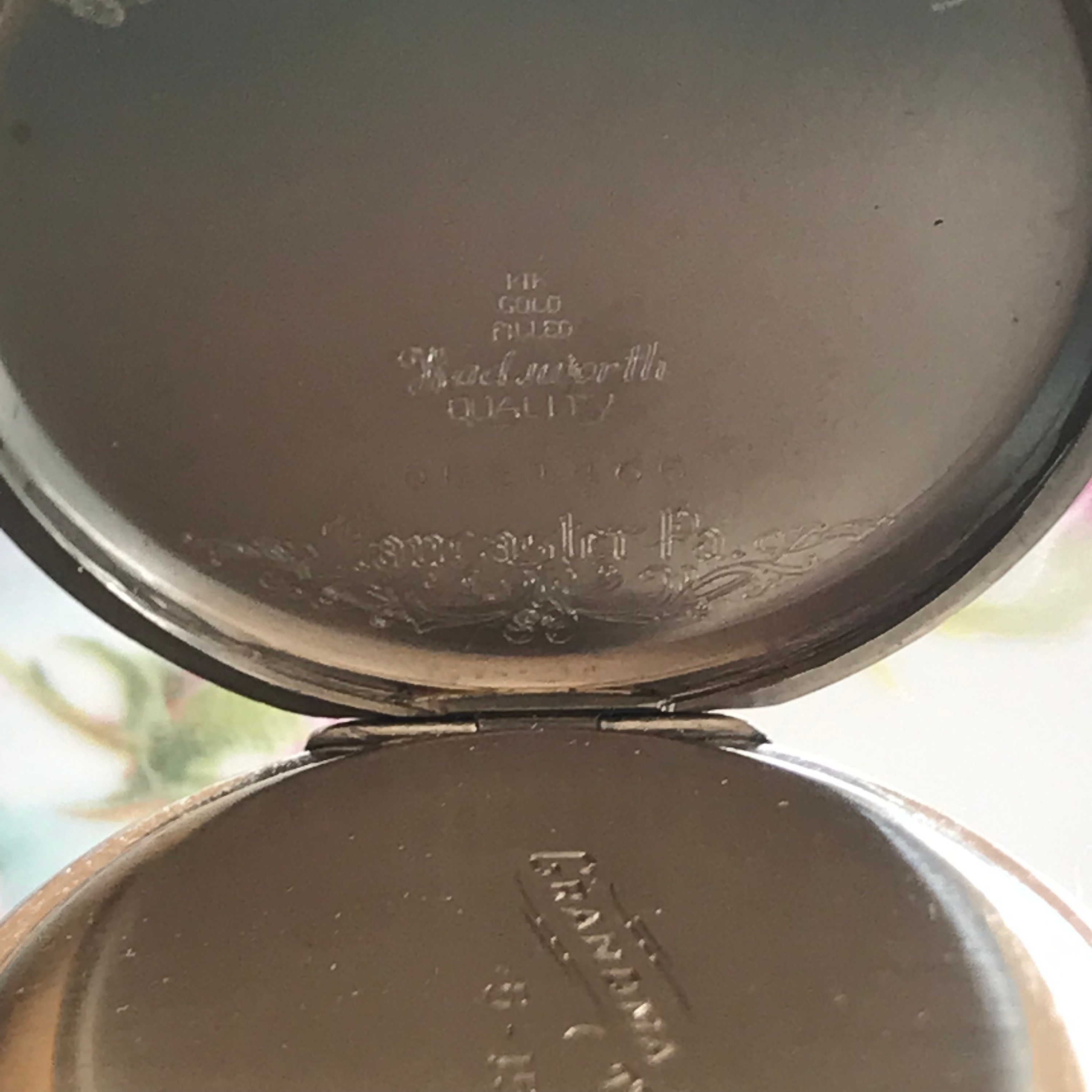 Wadsworth Hamilton Pocket Watch 14K GF - Etsy