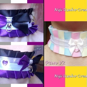 LGBTQ+ Pride CUSTOM Collars Chokers Bracelets, Rainbow Gay Lesbian ...