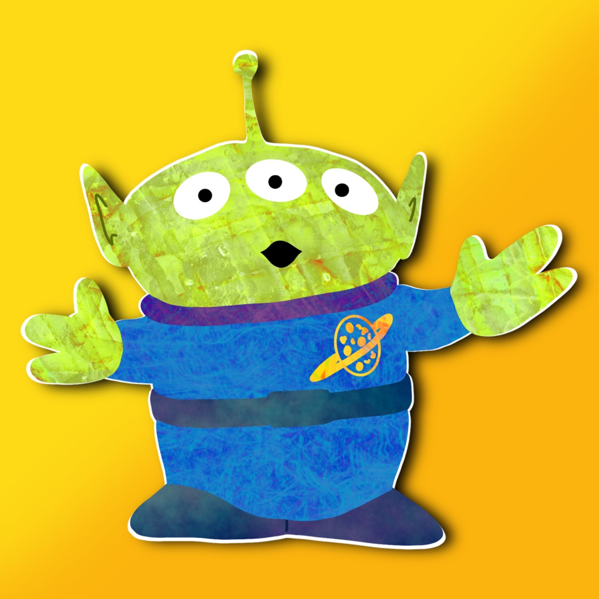 Green Guy / Mr. Alien / Impermeable | Etsy