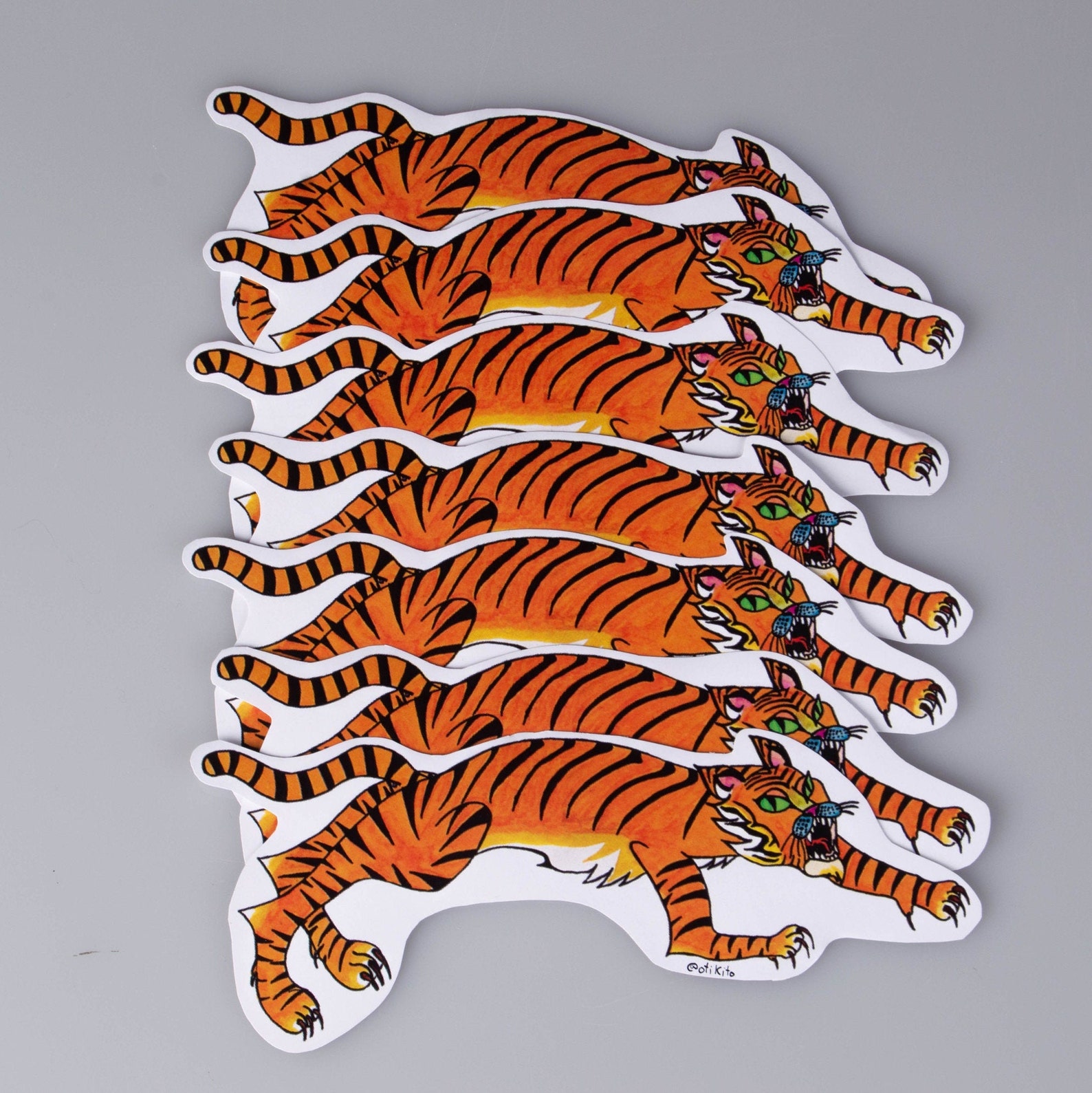 Tiger Stickers Tiger Sticker Pack Tiger's Stiker Cool Stiker - Etsy