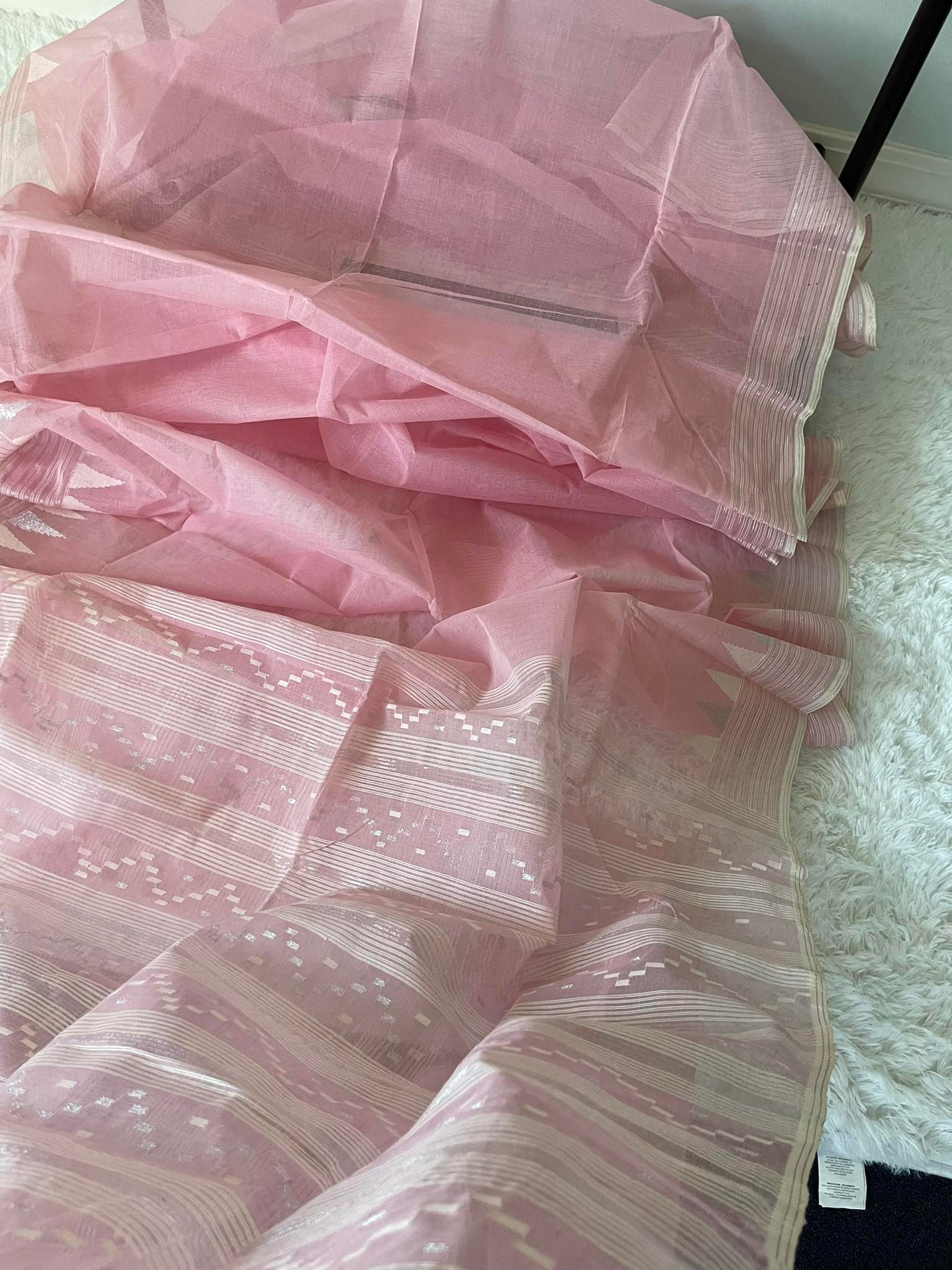 84 Counts Handmade Muslin Dhakai Cotton Jamdani Saree blouse - Etsy