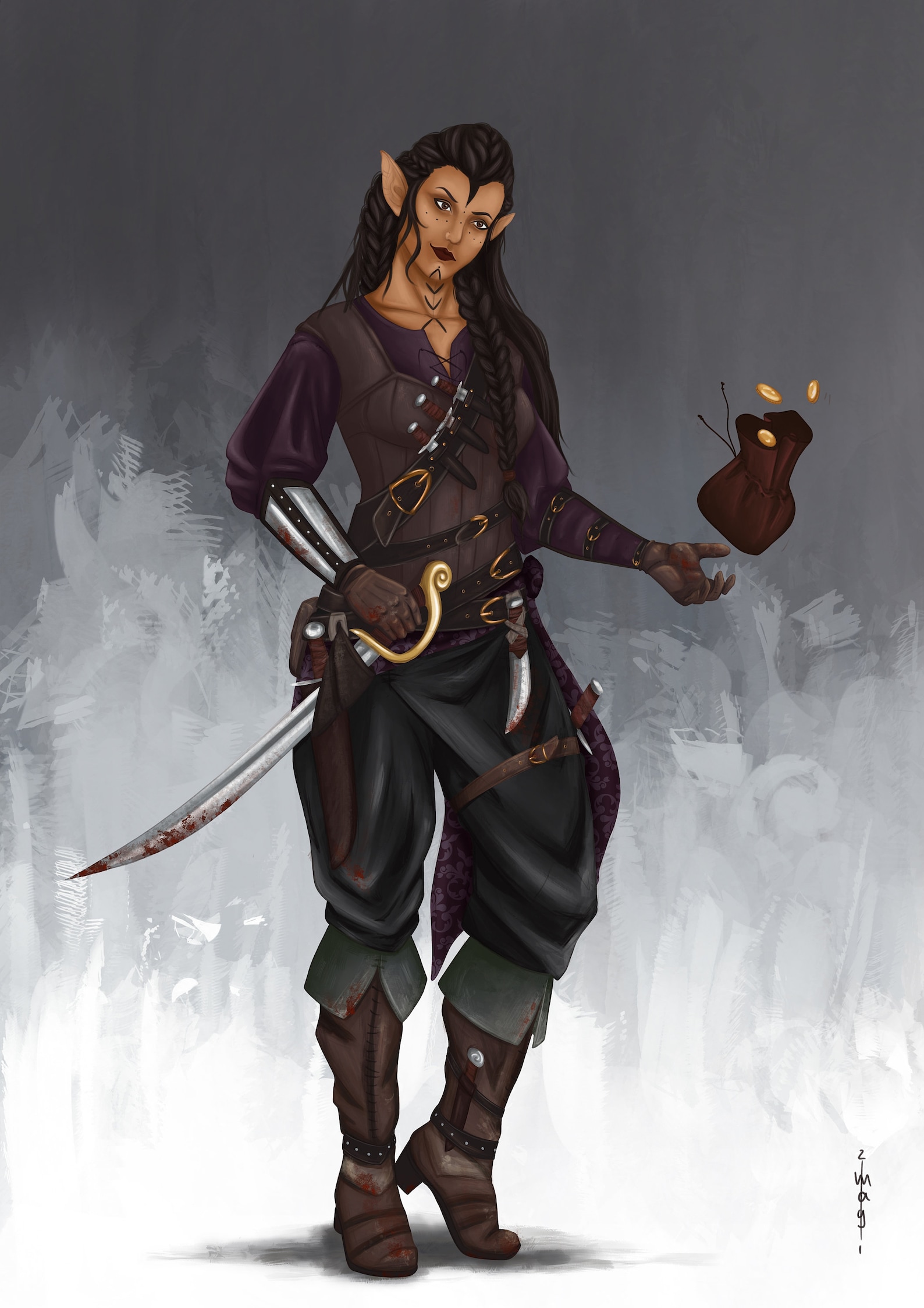 Digital Character Commission D&D, RPG, OC, Custom Character Art - Etsy ...