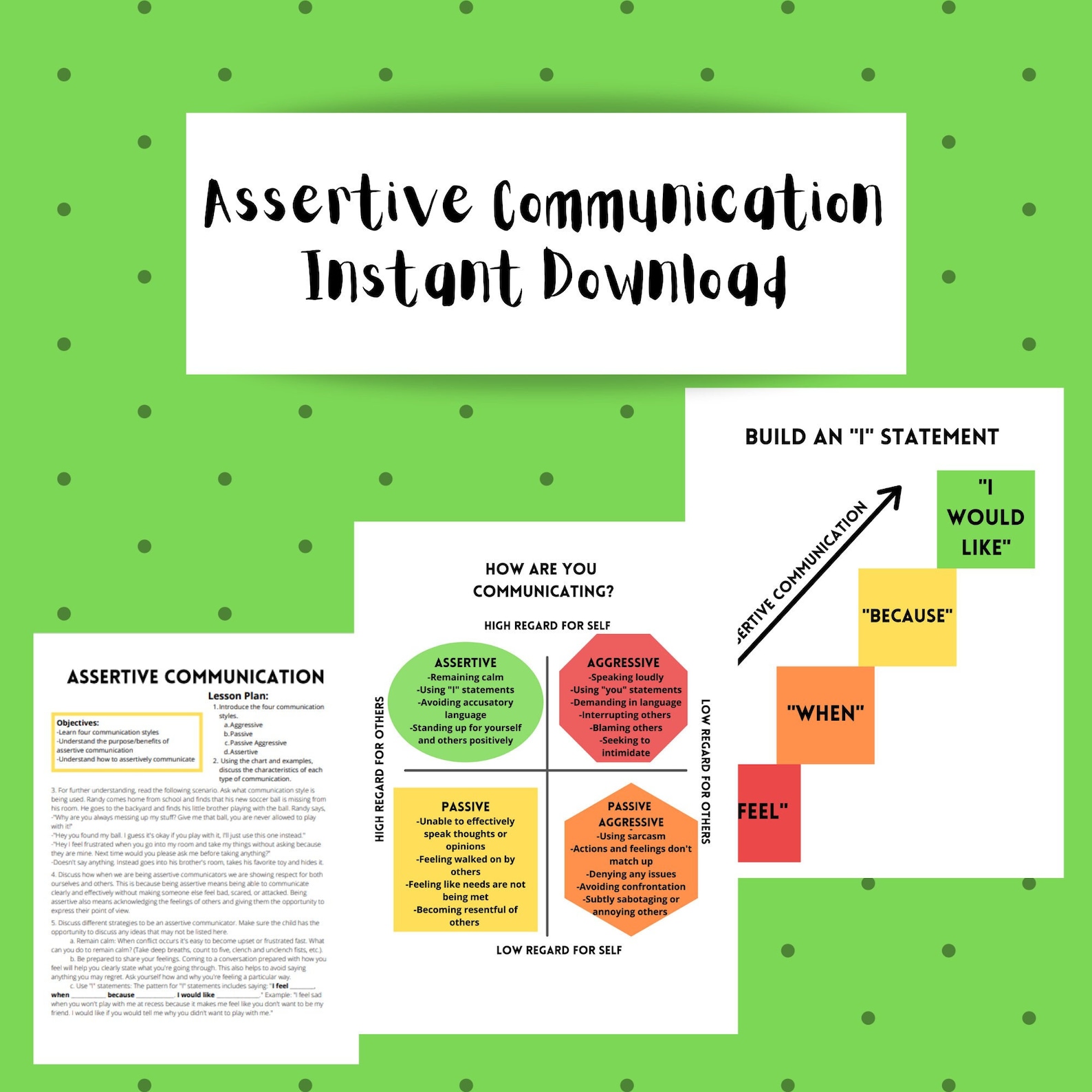 Social Emotional Learning-assertive Communication for Children - Etsy