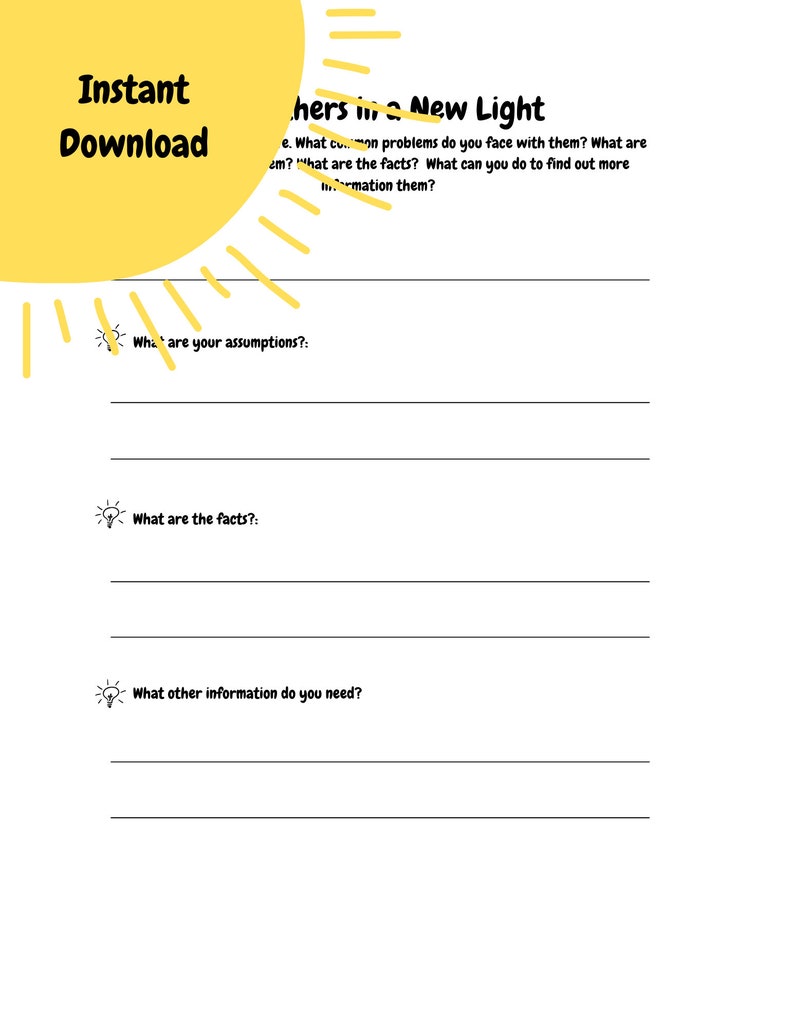 Facts Vs. Assumptions-social Emotional Learning-problem Solving for ... Facts Vs. Assumptions-social Emotional Learning-problem Solving for ...