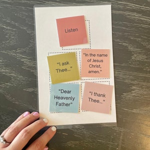 Prayer Activities-prayer Affirmation Cards-teach Children to Pray ...