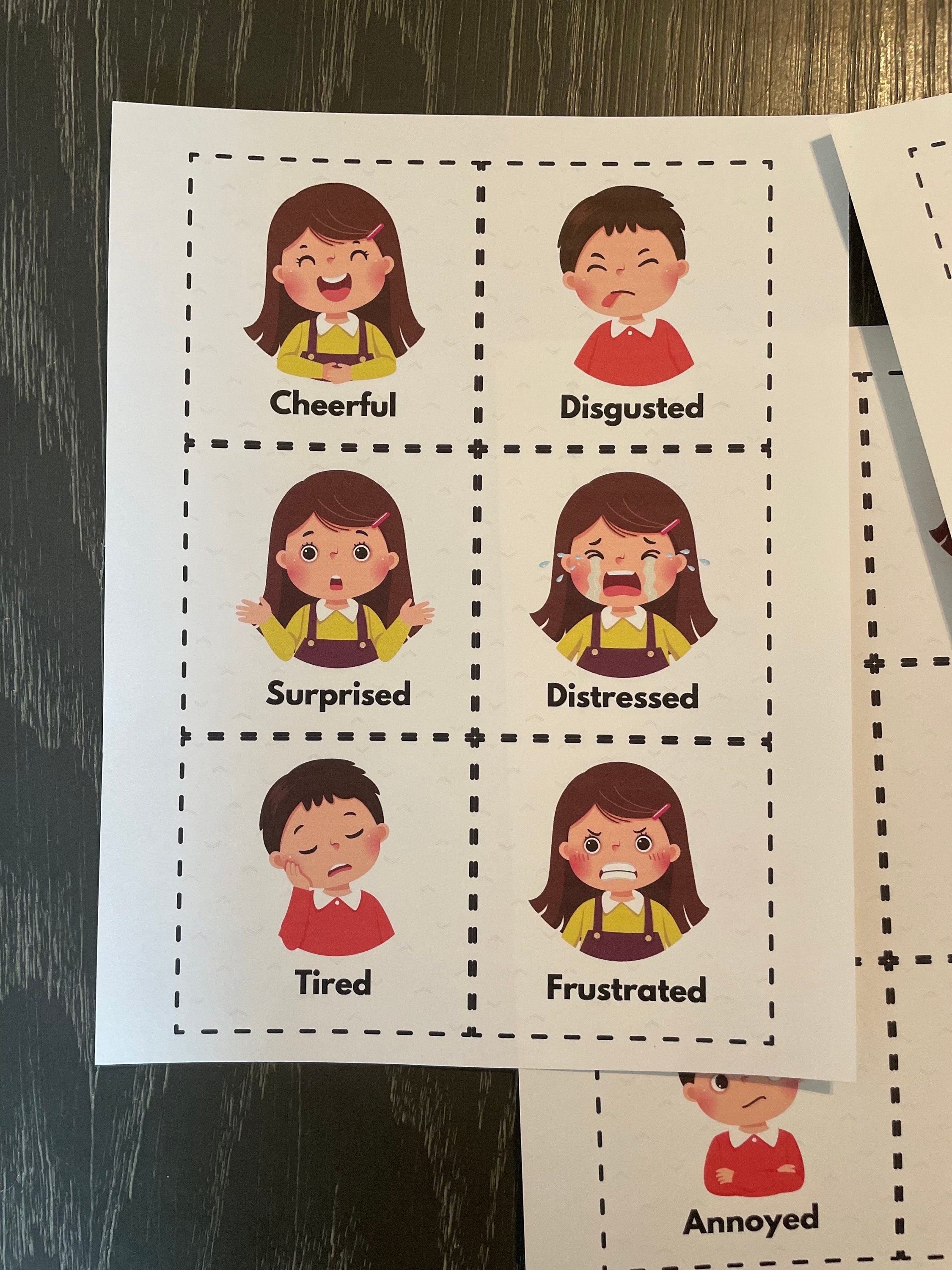 Emotion Cards-social Emotional Skills for Kids-printable-social ...