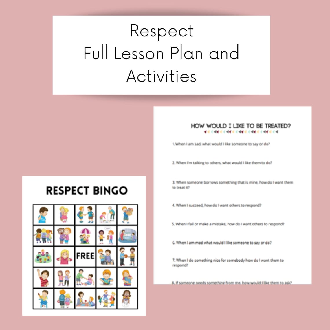 Social Emotional Learning-teaching Children Respect-full Lesson Plan ...