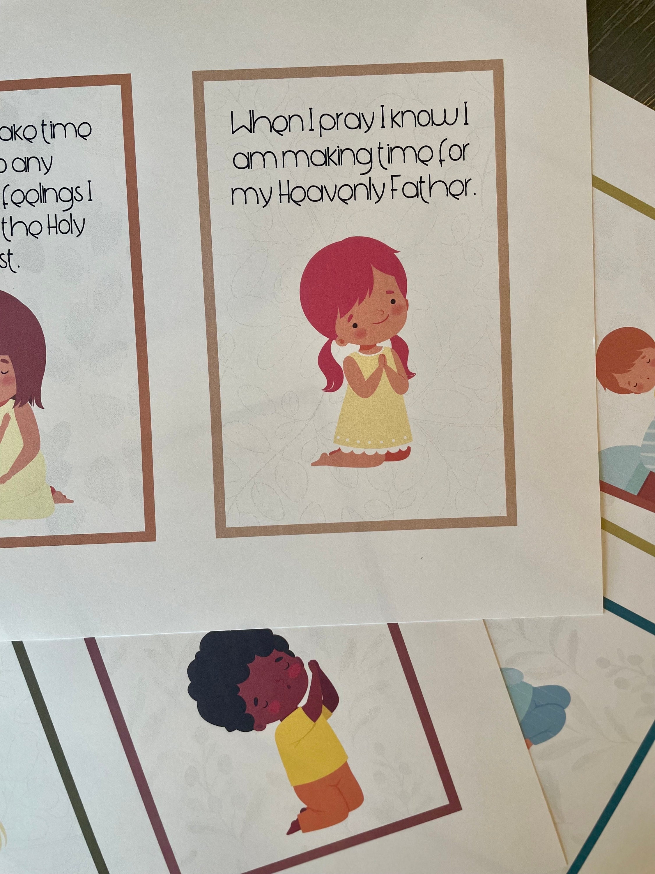 Prayer Activities-prayer Affirmation Cards-teach Children to - Etsy