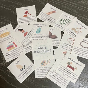 Names of Jesus Christ-bible Scripture Cards-printable-instant - Etsy