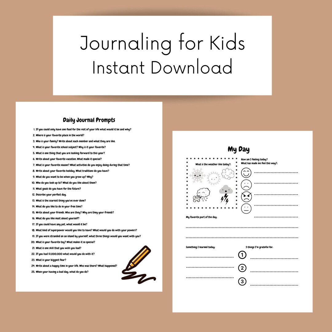 Easy Journaling for Kids and Teens-full Lesson Plan and Activities ...