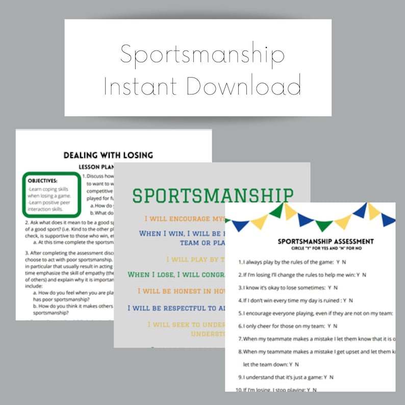 Social Emotional Learning-teaching Children and Teens Sportsmanship ...