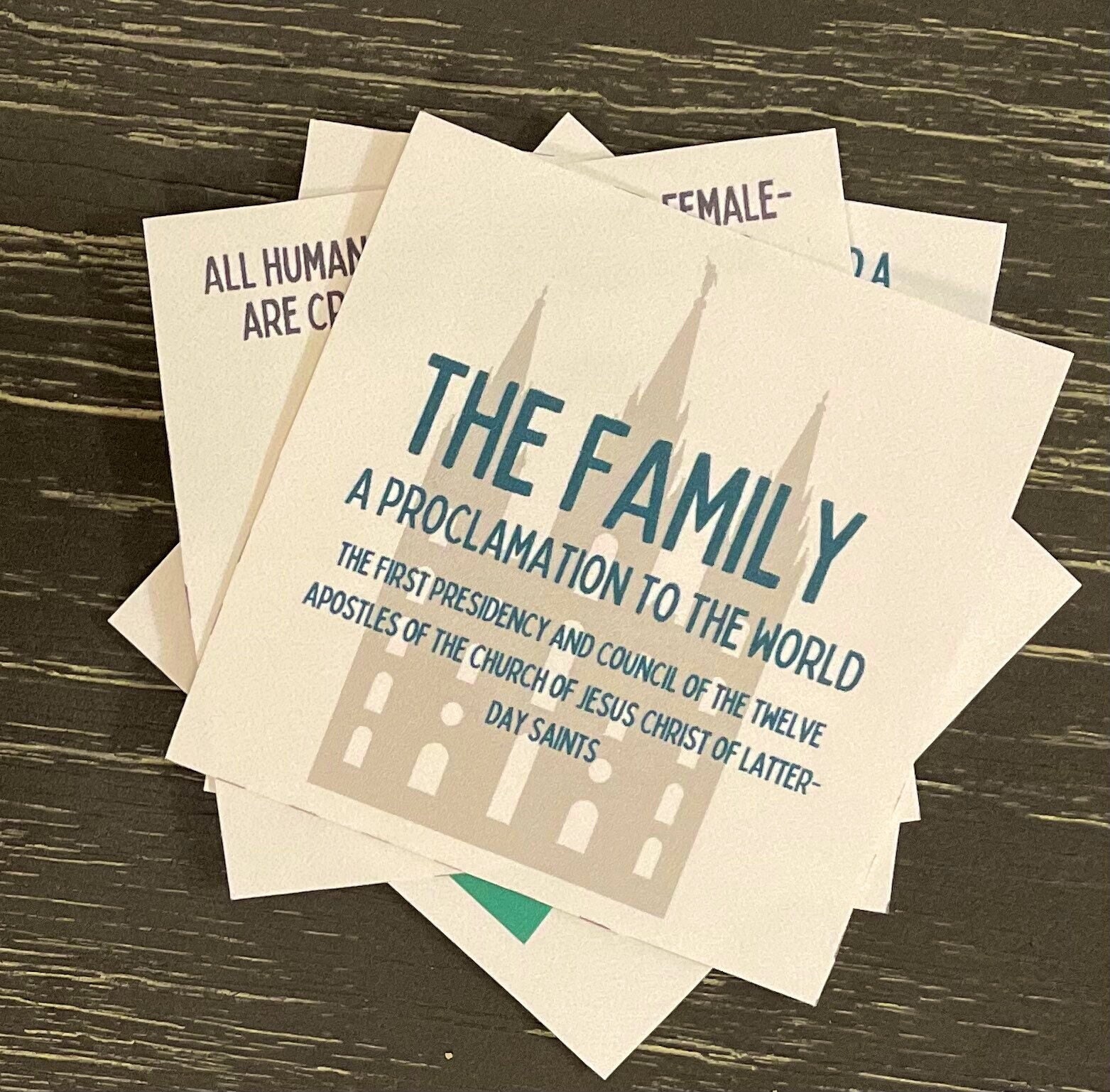 The Family A Proclamation to the World Cards-lds-printable - Etsy