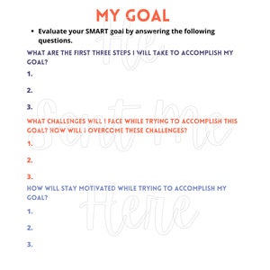 Social Emotional Learning-goal Setting for Children and Teens-full ...