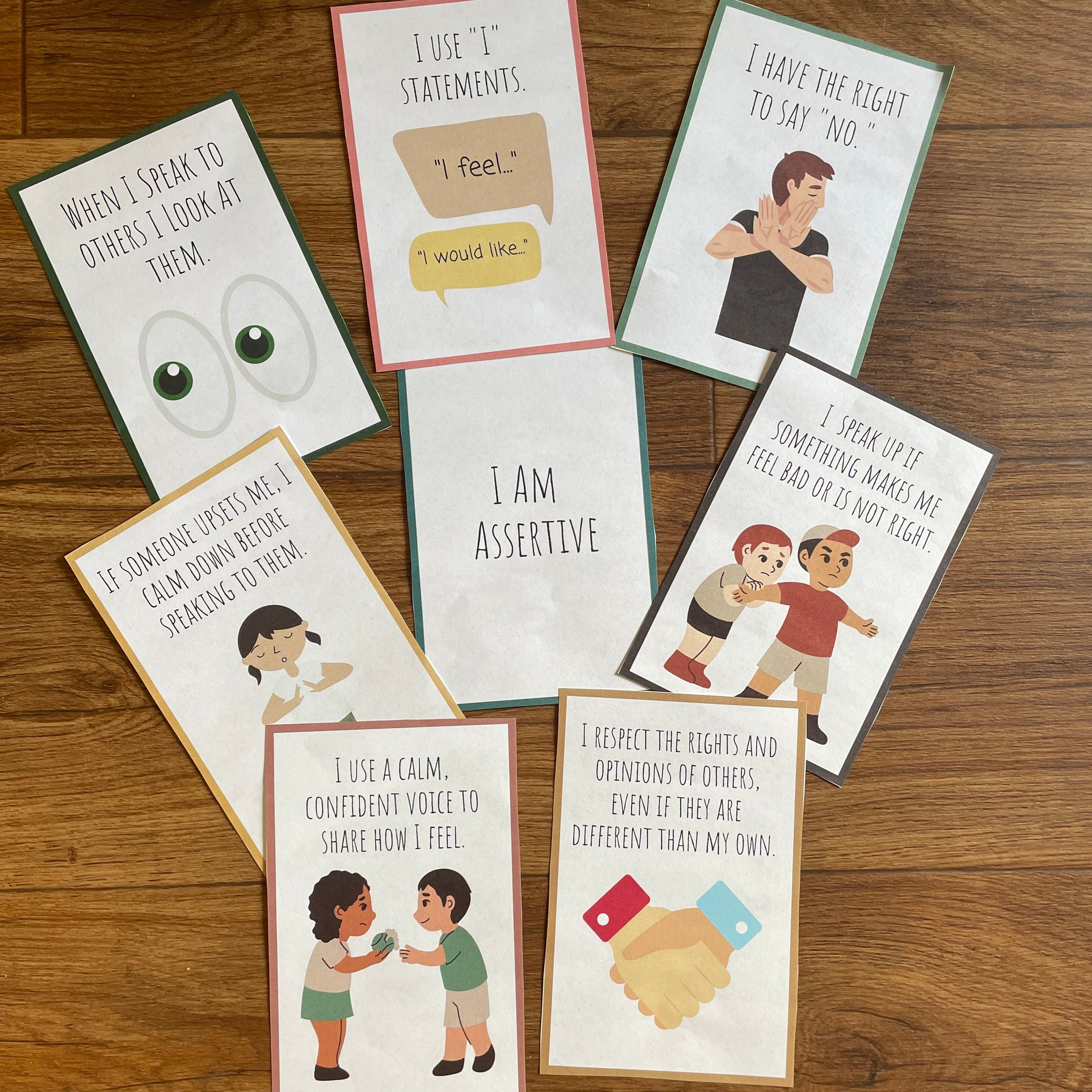 Assertive Communication Cards-social Skills for Kids-printable-social ...
