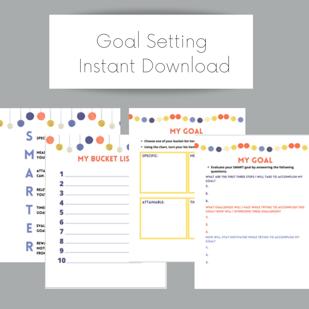 Social Emotional Learning-goal Setting for Children and Teens-full ...