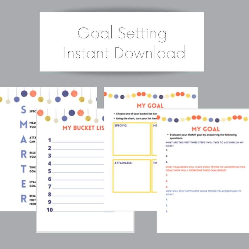 Social Emotional Learning-goal Setting for Children and Teens-full ...