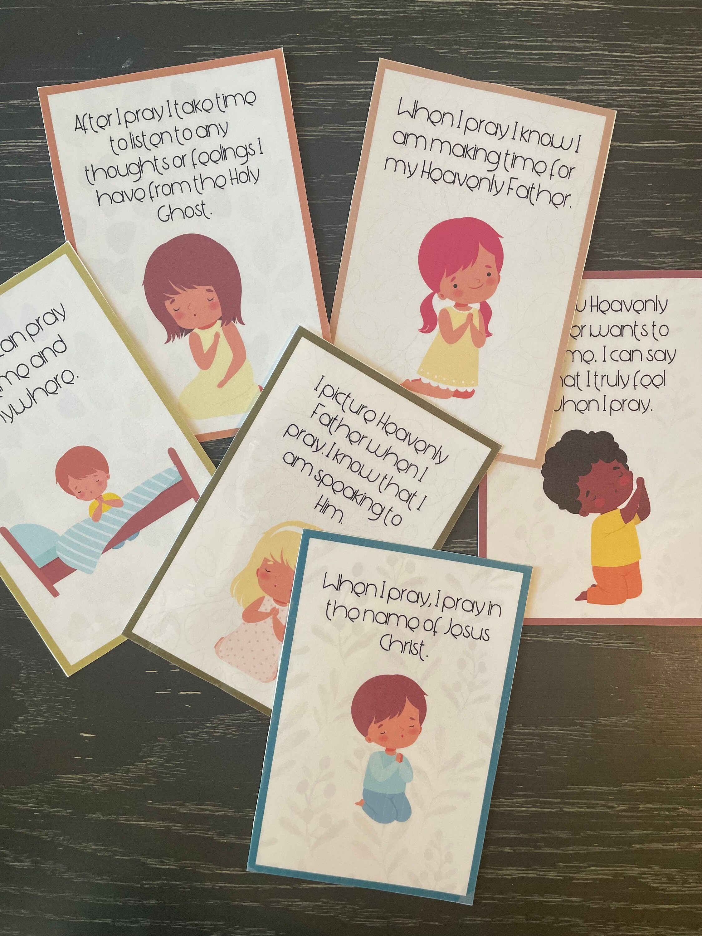 Prayer Activities-prayer Affirmation Cards-teach Children to Pray ...