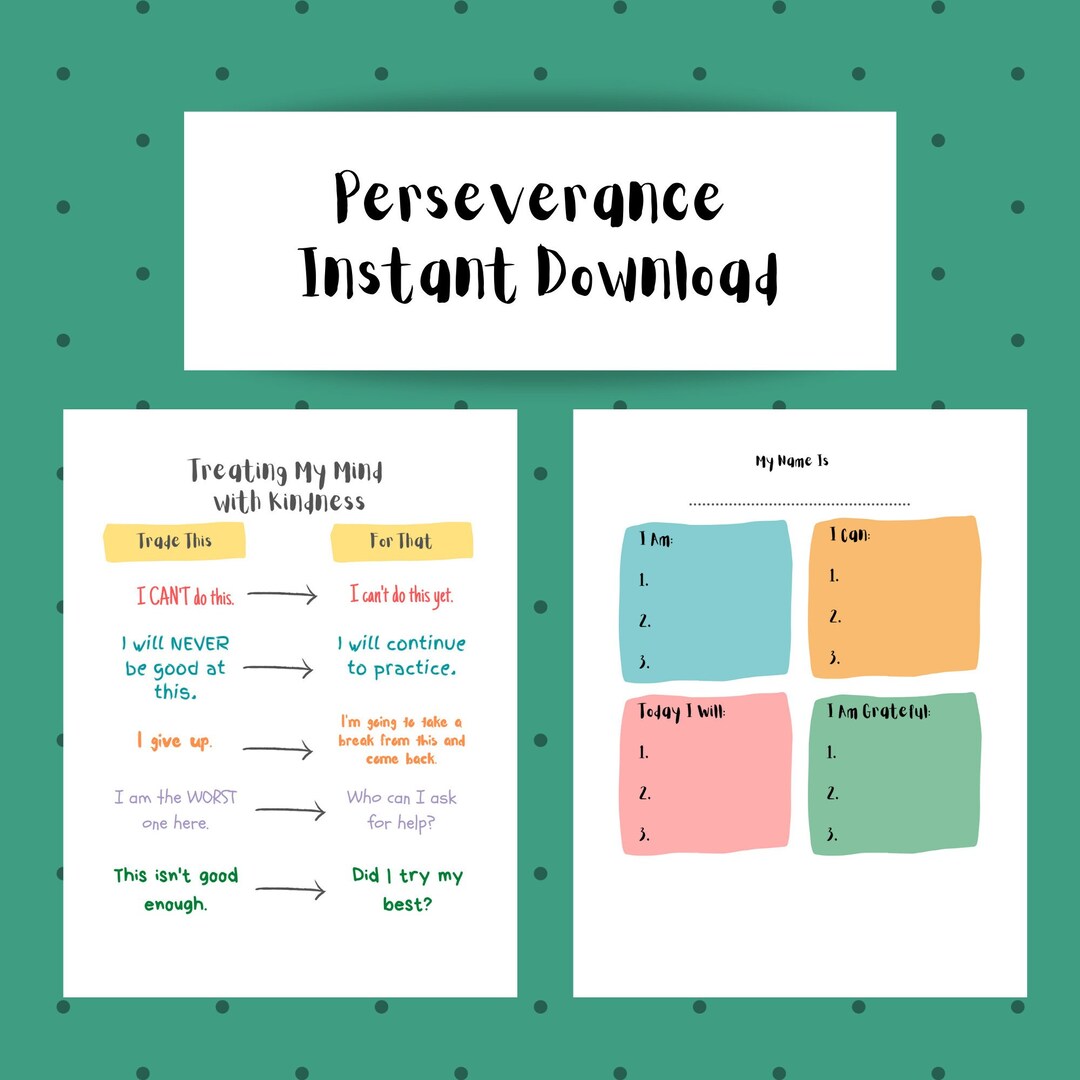 Social Emotional Learning Lesson-resiliency and Perseverance - Etsy