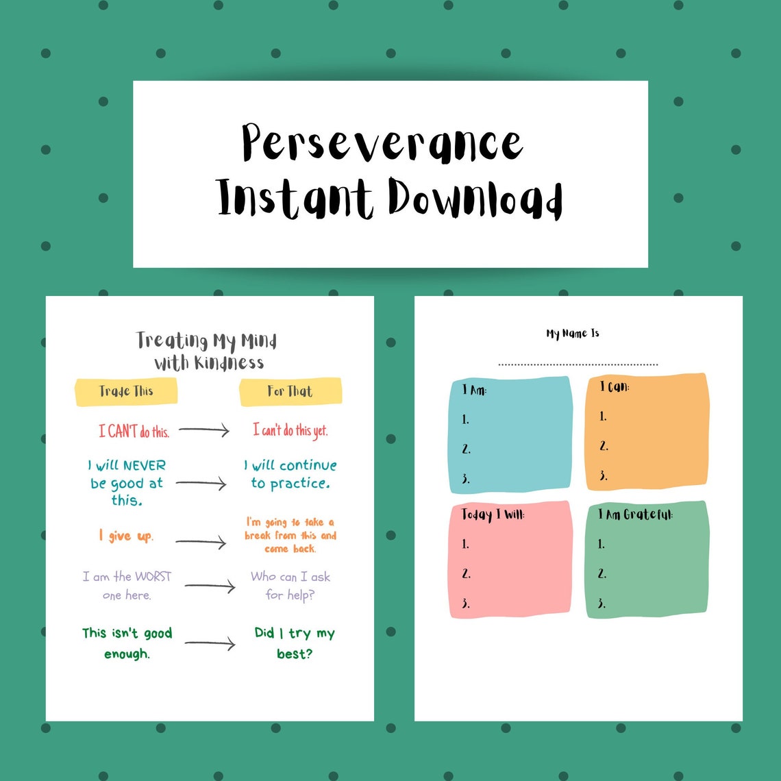 Social Emotional Learning Lesson-resiliency and Perseverance - Etsy