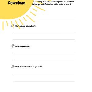 Facts Vs. Assumptions-social Emotional Learning-problem Solving for ...