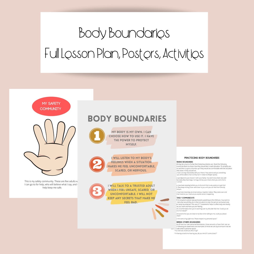 Social Emotional Learning-body Boundaries for Children-full Lesson Plan ...