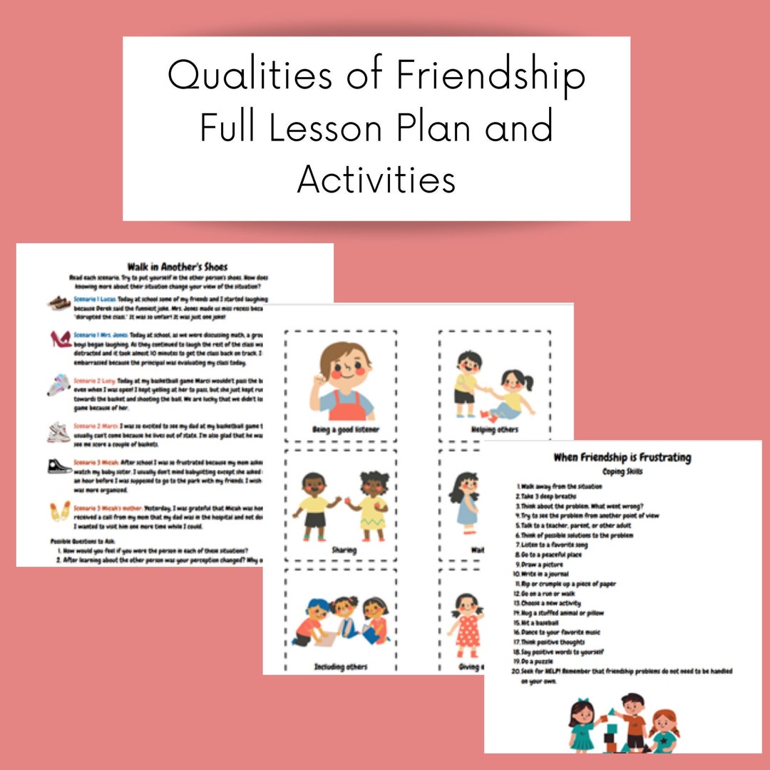 Healthy Friendships-quality Friendships-social Emotional Learning ...