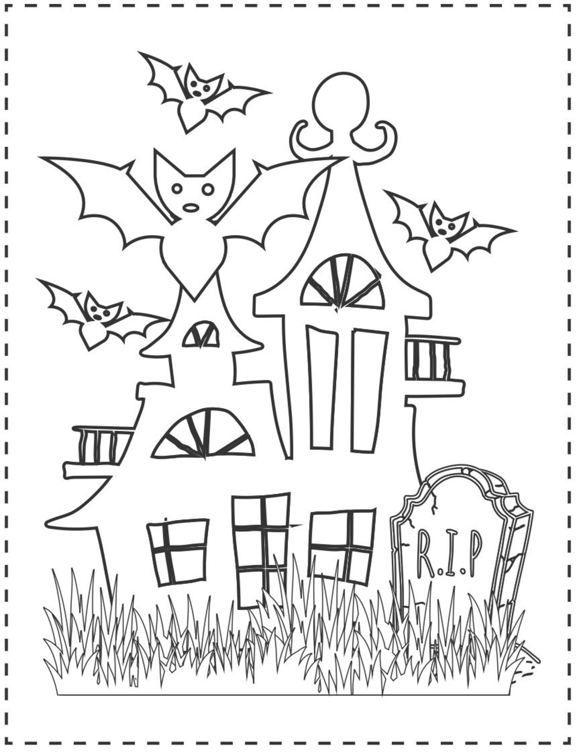 335 Printable Halloween Coloring Pages for Kids - Etsy