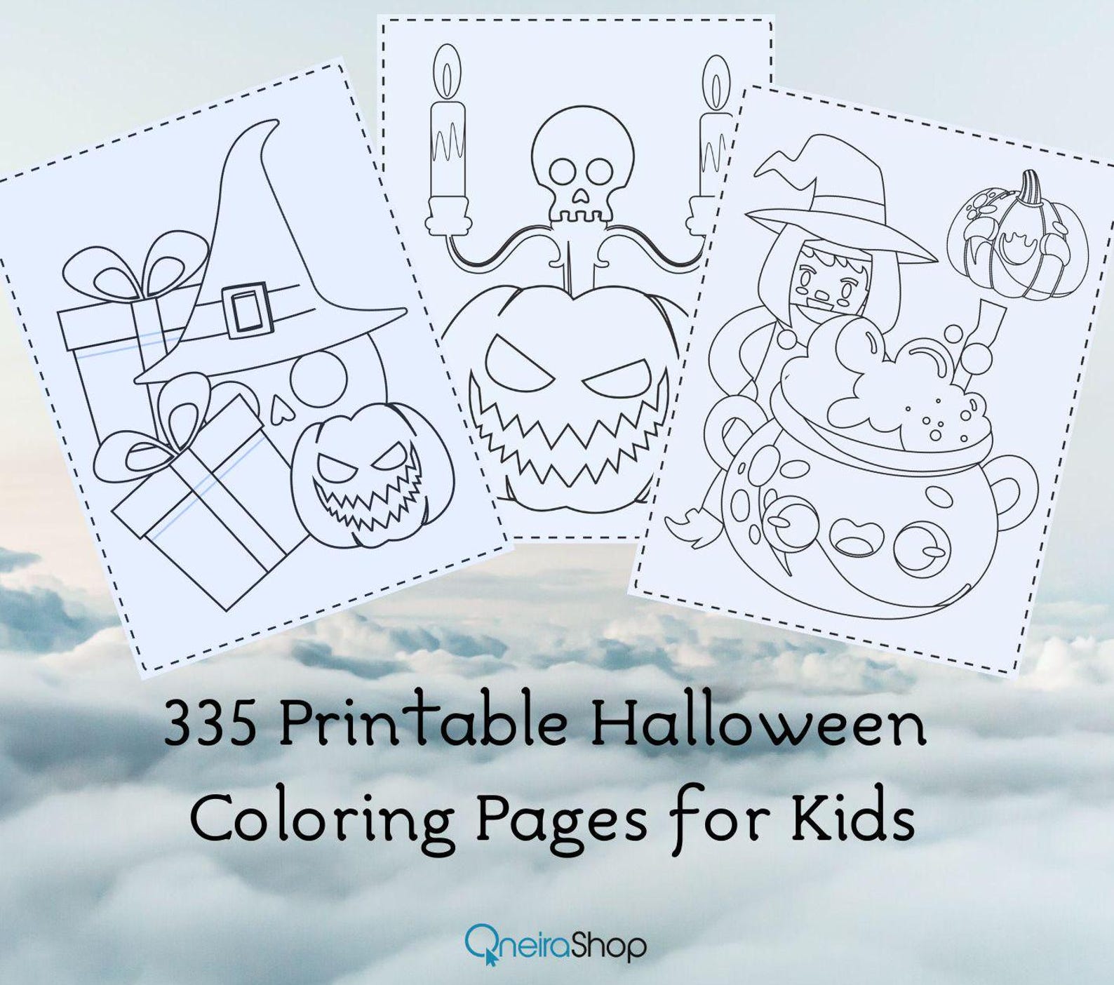 335 Printable Halloween Coloring Pages for Kids - Etsy