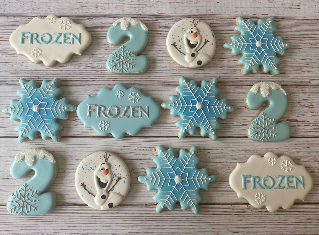 18 Frozen Themed Sugar Cookies Vegan - Etsy
