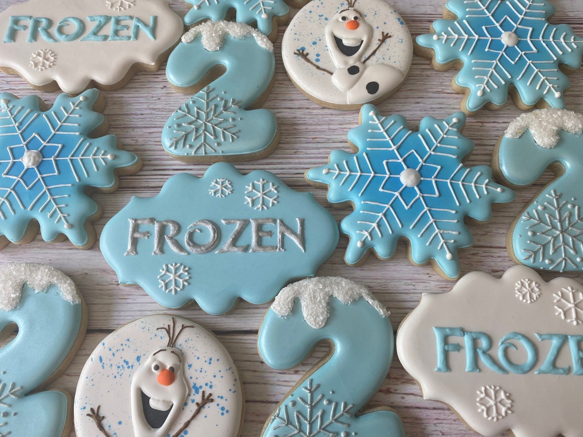 18 Frozen Themed Sugar Cookies Vegan - Etsy