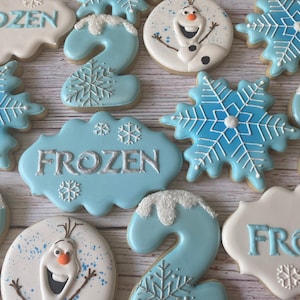 18 Frozen Themed Sugar Cookies Vegan - Etsy