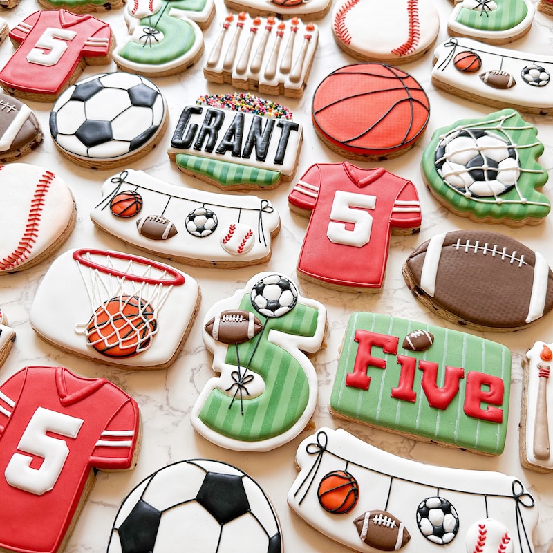Sports Cookies - Etsy