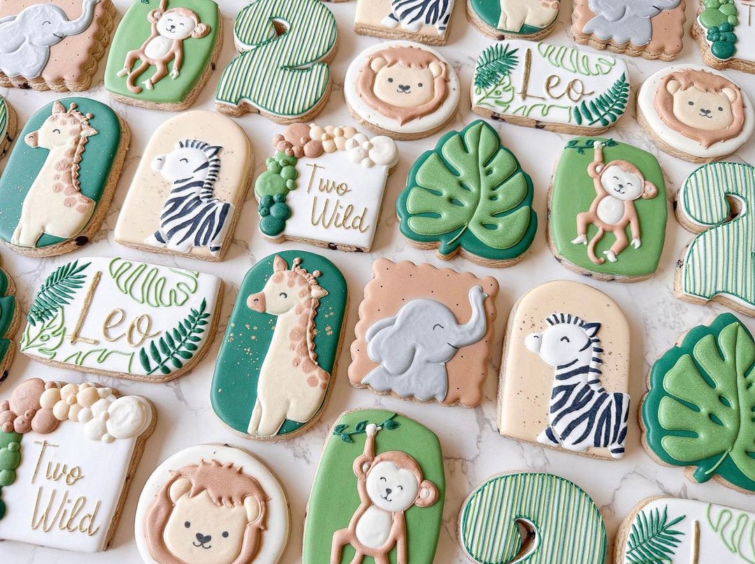 18 Wild One, Two Wild or Young Wild and Three Birthday Cookies (vegan ...