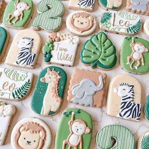 18 Wild One, Two Wild or Young Wild and Three Birthday Cookies (vegan ...