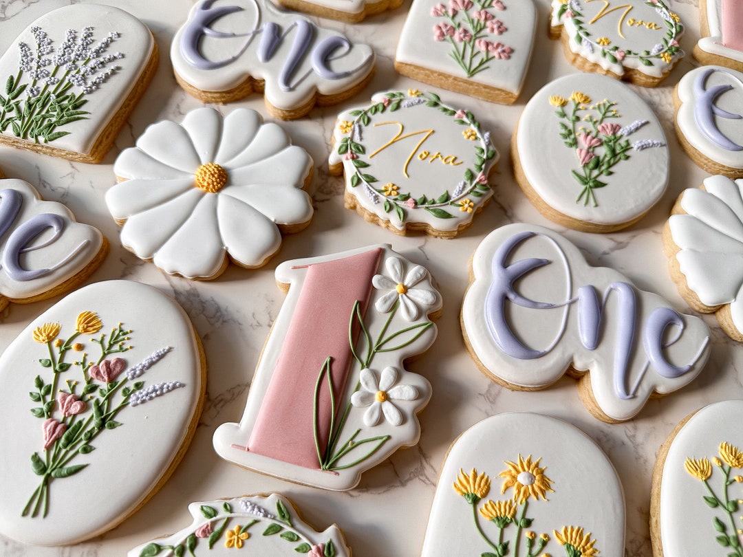 18 Wildflower First Birthday Cookies - Etsy