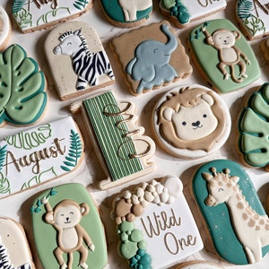 18 Wild One, Two Wild or Young Wild and Three Birthday Cookies (vegan ...